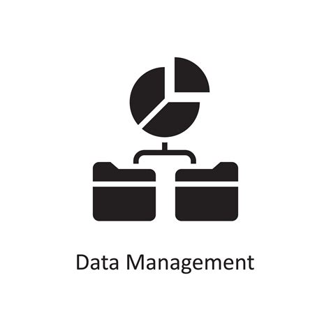 Data Management Vector Solid Icon Design Illustration Business And Data Management Symbol On