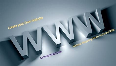 create your own website without requiring much technical skills