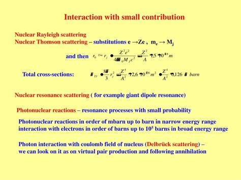 PPT Gamma Ray Interaction With Matter Primary And Secondary Interactions PowerPoint