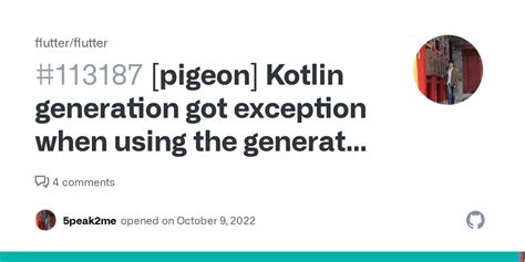 Pigeon Kotlin Generation Got Exception When Using The Generate Sync