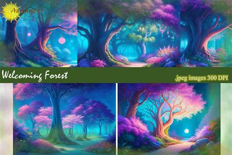 Welcoming Forests Graphic By Adithyes · Creative Fabrica