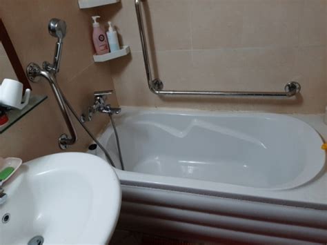 어르신 노인 욕조 L자형 안전손잡이 욕실 안전바 설치 시공 견적 비용 문의 네이버 블로그