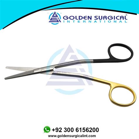 Fomon Dorsal Scissors Angular 13cm Golden Surgical