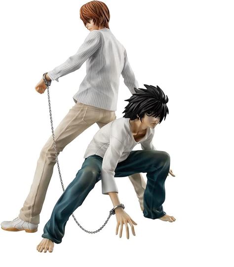 Jiumaocleu Death Note Figure Statue 2pcs Light Yagami Figure L Manga