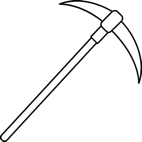 Pickaxe Illustration Line Art Vector Art At Vecteezy