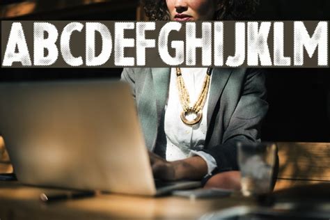 Halftoned Backup Font