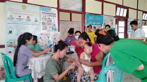 ကျိန္တလီမြို့တွင် ၂ နှစ်အောက် ကလေးငယ်များနှင့် ကိုယ်ဝန်ဆောင်မိခင်များအား ပုံမှန်ကာကွယ် ဆေးထိုးန