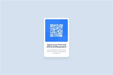 frontend mentor qr code component using html css coding challenge solution