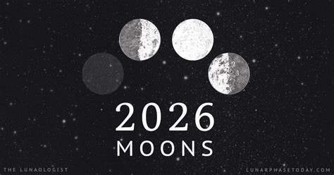 2026 Moon Lunar Calendar Moon Phases And Eclipses