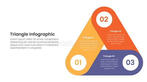 Triangle Base Shape Infographic Template Banner With Triangle Round Rectangle Structure Stack