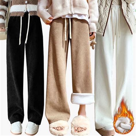 스타일아유 1113종세트 패스타임 여성 겨울 기모 하이웨스트 일자핏 코듀로이 롱바지 캐주얼 와이드 팬츠 Lp0593