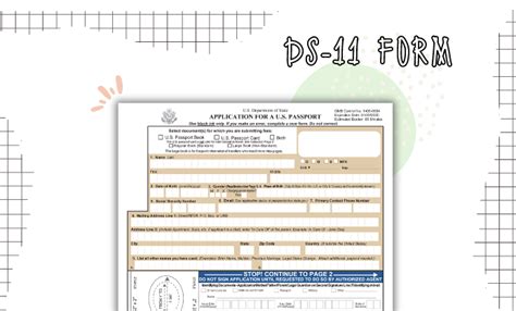 Fillable Ds 11 Passport Form Fill Out And File Form Ds 11 Online