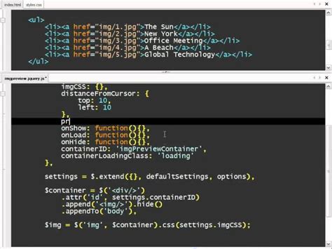 Free Video Building An Advanced Jquery Plugin Imgpreview From Envato Tuts Class Central