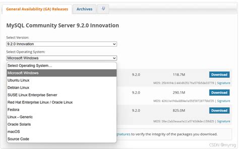 Mysql不同版本的下载方法mysql其他版本下载 Csdn博客