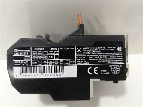 Telemecaniquelr2d13lr2d1312lr2d1312overloadrelay30days For Sale