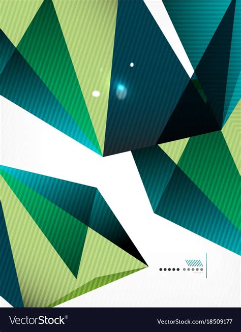 Geometrical Abstract Triangle Background Vector Image