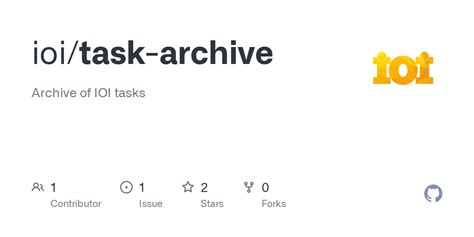 Github Ioitask Archive Archive Of Ioi Tasks