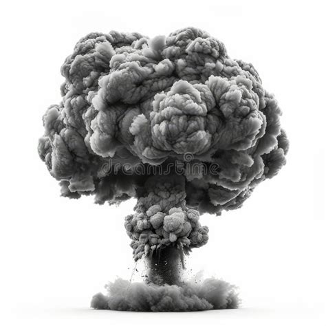 A Devastating Nuclear Detonation With A Vast Mushroom Cloud Intense Heat And Thick Black And