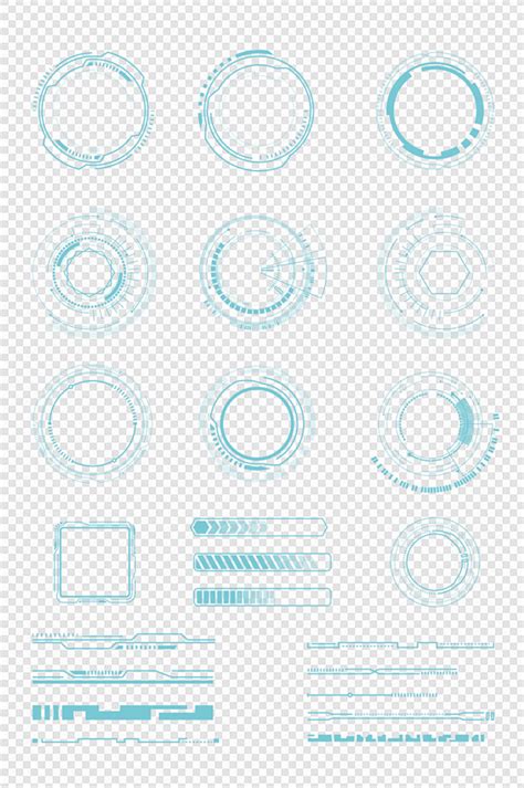 金融保险数据分析图表科技风免扣元素
