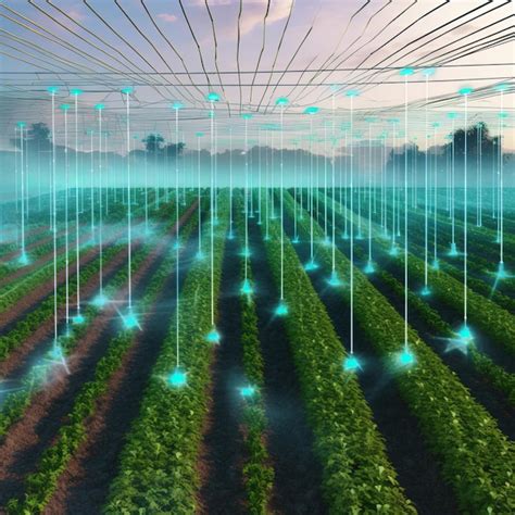 Premium Photo Aipowered Precision Farming System Uses Artificial