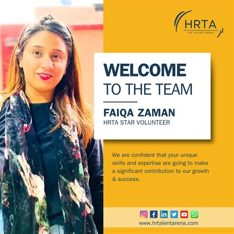 Faiqa Zaman On Linkedin Thank You So Much Hrta Hr Talent Arena I