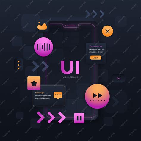 Premium Vector Gradient Ui Ux Design Illustration
