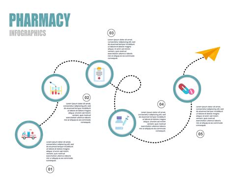 Premium Vector 5 Steps Of Timeline Infographic Template For Pharmacy