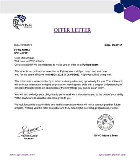 Irfan Dar On Linkedin Syncinterns Syncintern