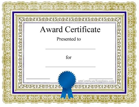 Free Printable Certificate Border Templates