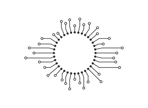 Cpu For Computer And Smartphone Icon In Flat Style Processor Chipset