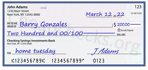 How To Write A Check For 200 Dollars · Cheap Checks
