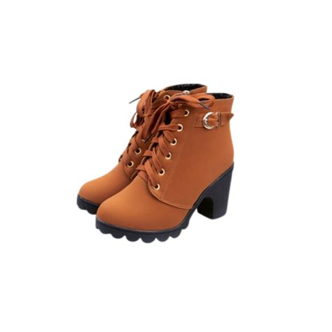 Womens Brown High Heel Boots Partymix