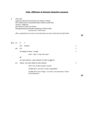 Osmosis Required Practical Aqa Gcse Biology Teaching Resources
