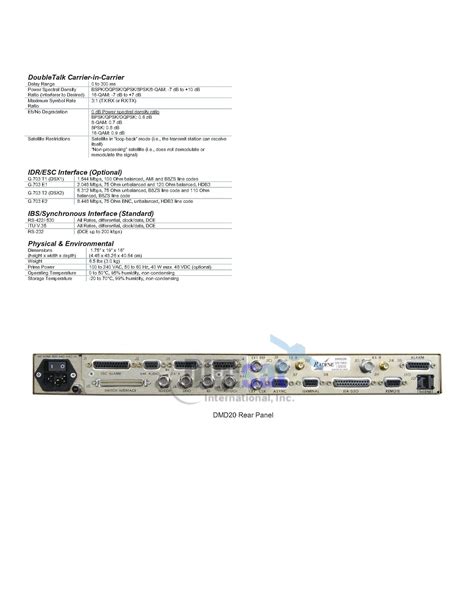 Comtech Radyne Dmd20 16 Qam Universal Satellite Modem