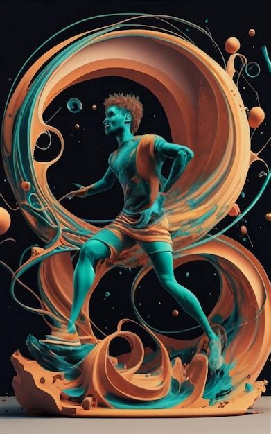 Premium Photo Dancing Woman In A Circle