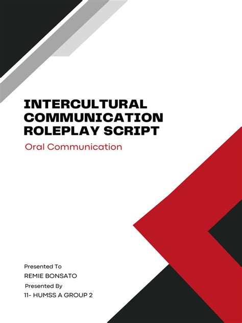 Intercultural Communication Roleplay Script 20231009 185239 0000 Pdf