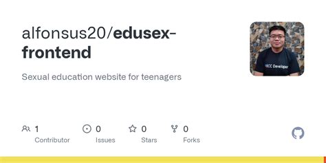 GitHub Alfonsus Edusex Frontend Sexual Education Website For Teenagers
