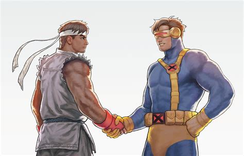 Ryu And Cyclops By Zenkiro R Imaginarymutants