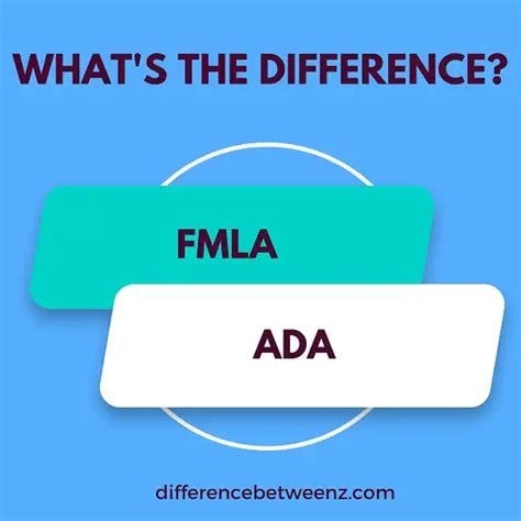 Difference Between FMLA And ADA Difference Betweenz
