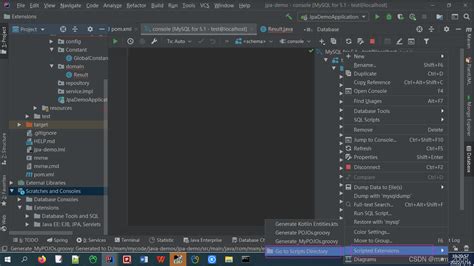 使用idea生成数据库表实体类 Csdn博客