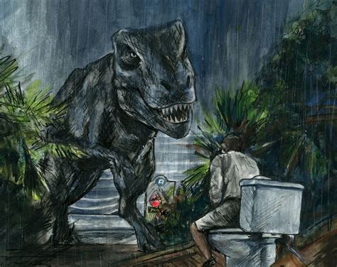 Jurassic Park Toilet Scene Etsy