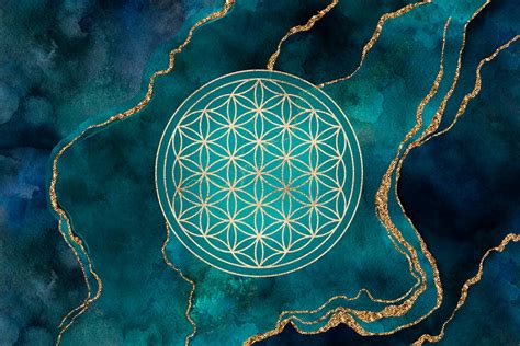 Vibrant Flower Of Life Wallpaper For Your Space