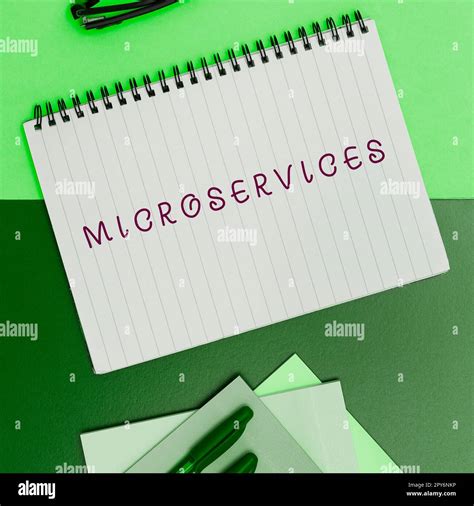 Handwriting Text Microservices Business Idea Software Development Technique Building Single
