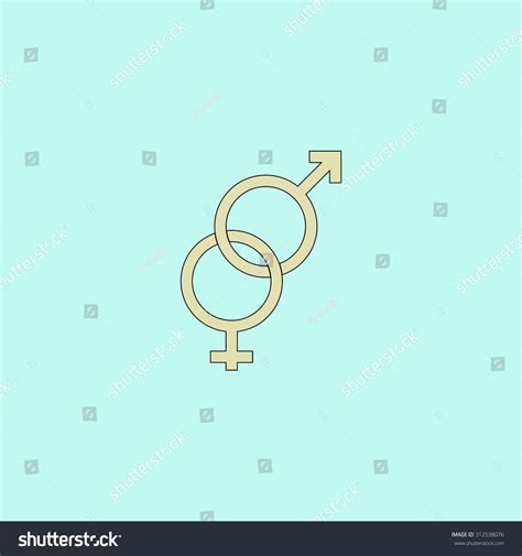 Twisted Male Female Sex Symbol Flat Stock Illustration Shutterstock