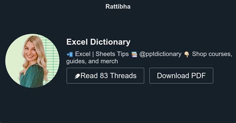 Threads From Excel Dictionary Rattibha