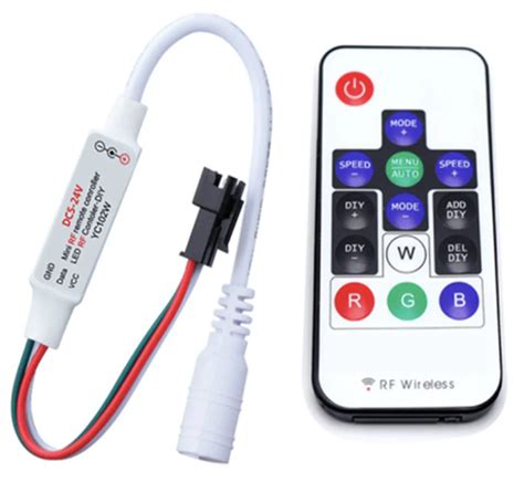 Spi Signals Rf Mini Key Dc V Diy Dream Color Controller Modes For Changing Led Strip
