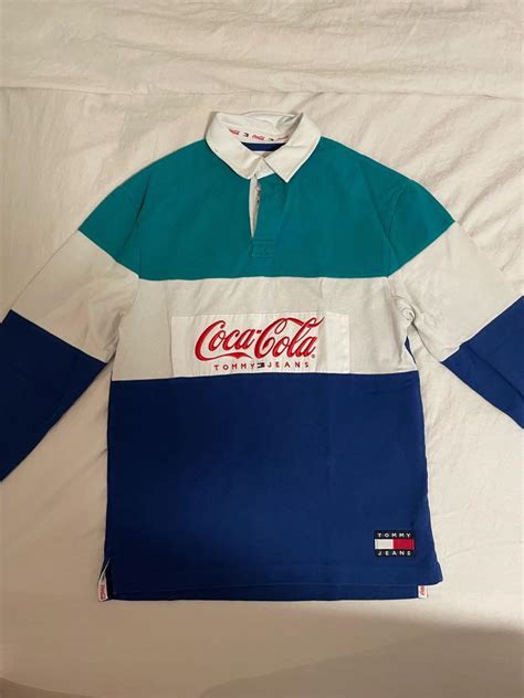 Tommy Hilfiger Coca Cola Rugby Mens Fashion Tops And Sets Tshirts