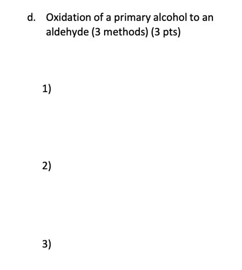 Solved Draw An Example Reaction Scheme No Arrow Pushing Chegg