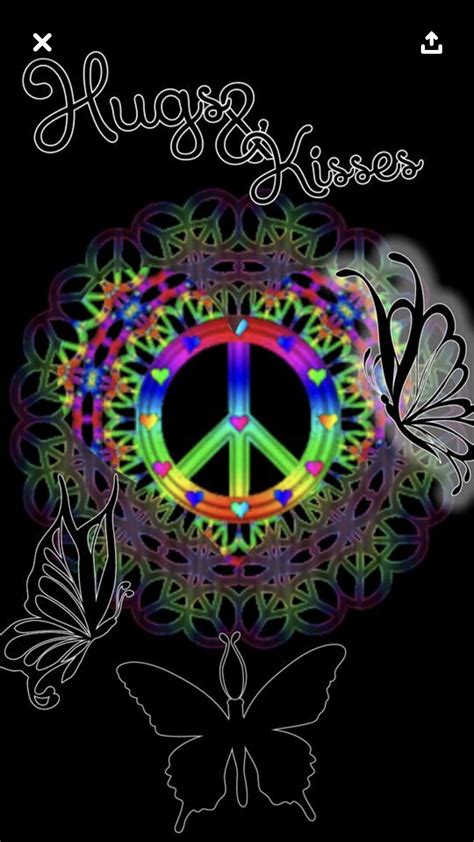 Give A Little Love ️ To The Workd Peace Sign Art Hippie Peace Sign