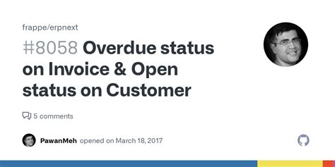 Overdue Status On Invoice And Open Status On Customer · Issue 8058